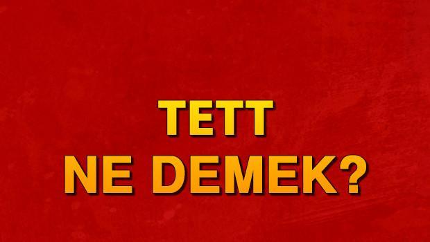 Tett ne demek? Tett kısaltması açılımı nedir? Tett tarihi anlamı - Son ...