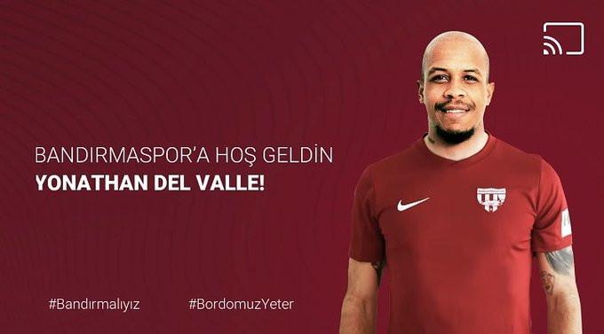 Son dakika transfer haberi | Yonathan Del Valle, Bandırmaspor'da