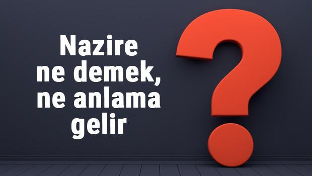 Nazire ne demek, ne anlama gelir? TDK'ya göre nazire kelimesinin anlamı ...