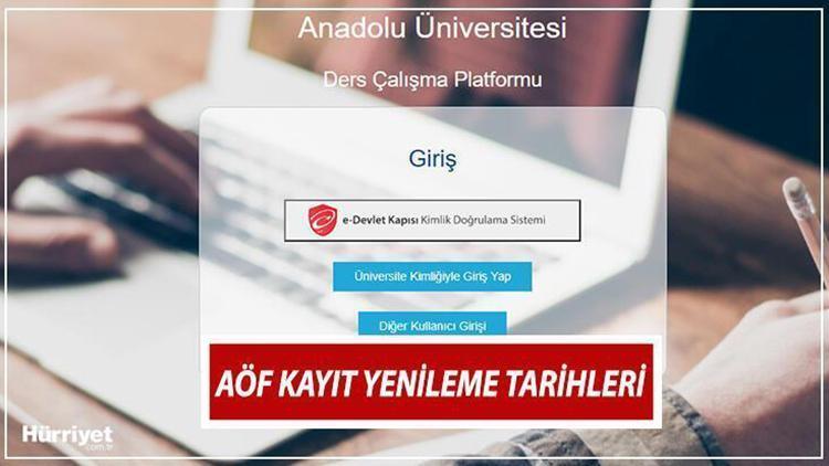 AÖf Kayit Tarİhlerİ 2023 2024 Anadolu Üniversitesi AÖf Yeni Kayıt Ve
