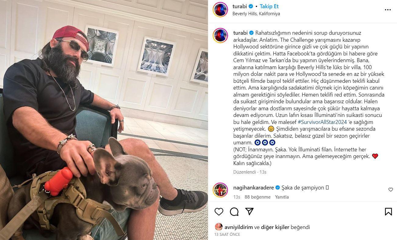 Turabi’den hayranlarını üzecek Survivor açıklaması geldi… Sosyal medya ...