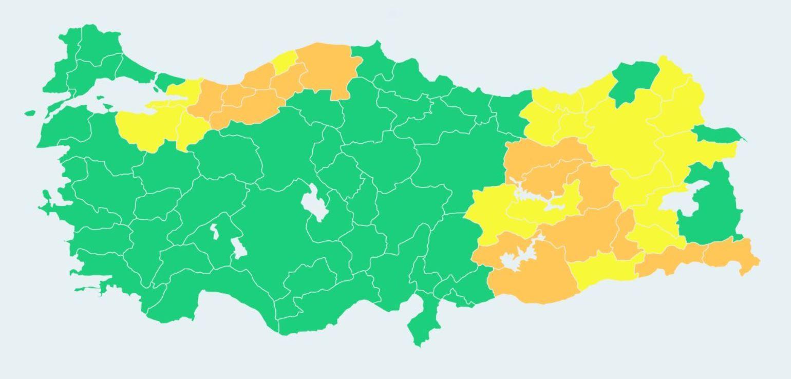 BUGÜN (20 Kasım) HANGİ İLLERDE OKULLAR TATİL? 21 Kasım yarın okullar ...