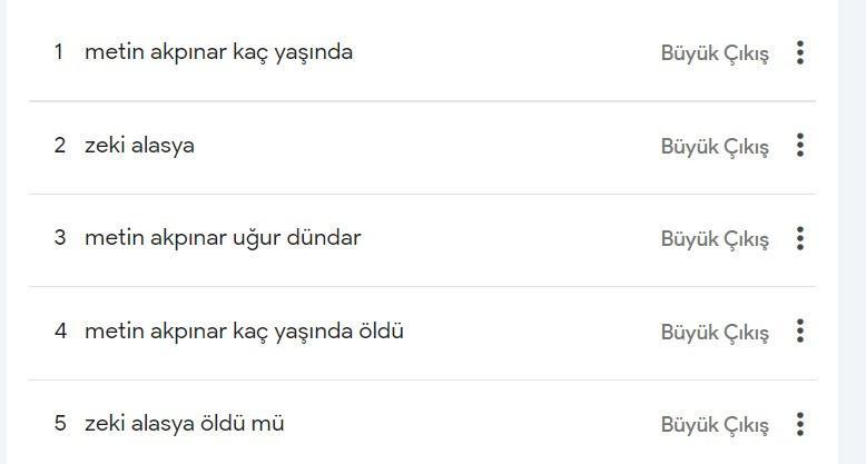 Metin Akpınar öldü mü, hayatta mı? Metin Akpınar hakkında Google arama ...