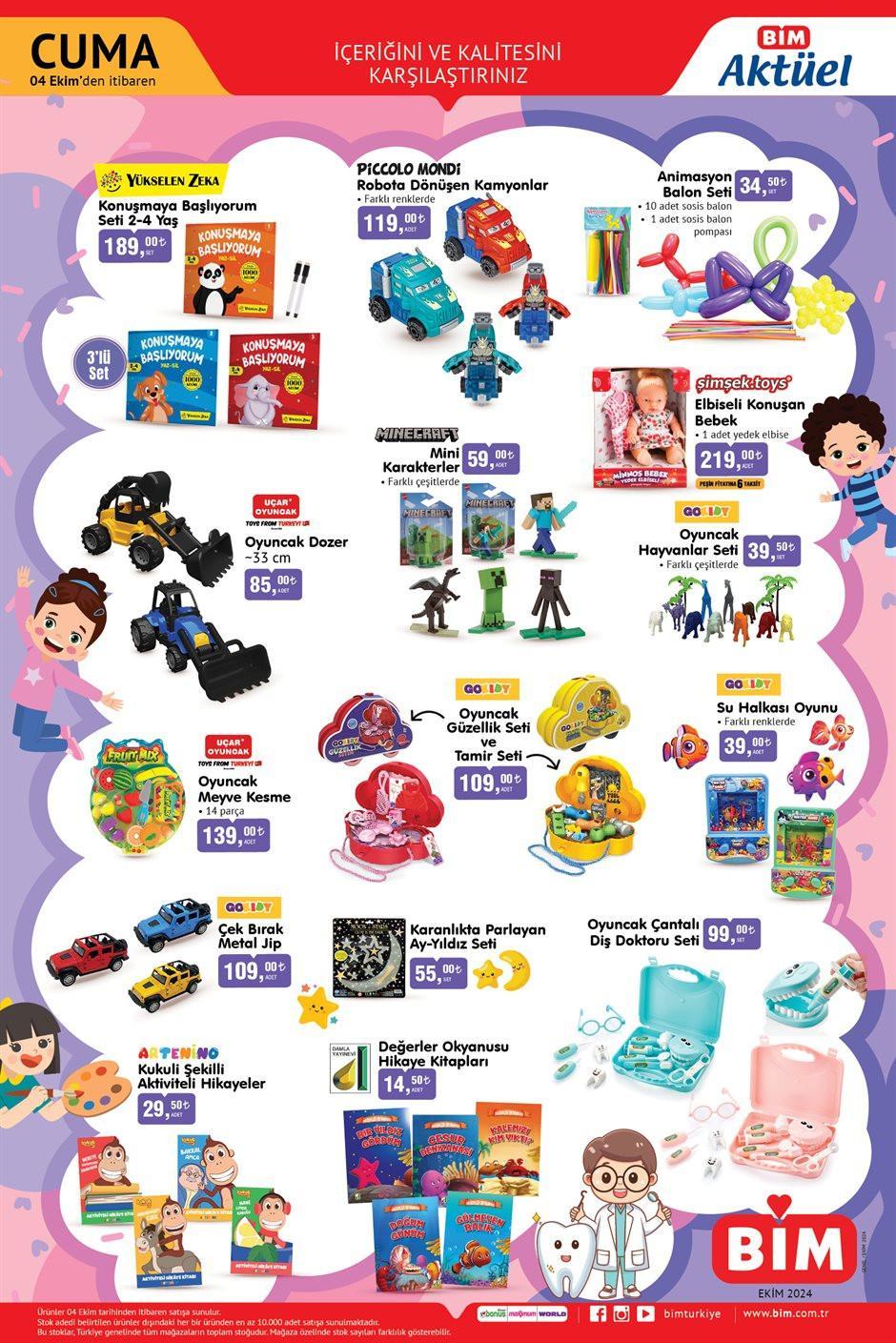 BİM 4 EKİM 2024 KATALOĞU - AKTÜEL İNDİRİMLİ ÜRÜNLER || Bim'de bu hafta cuma neler var? Bim bu ...