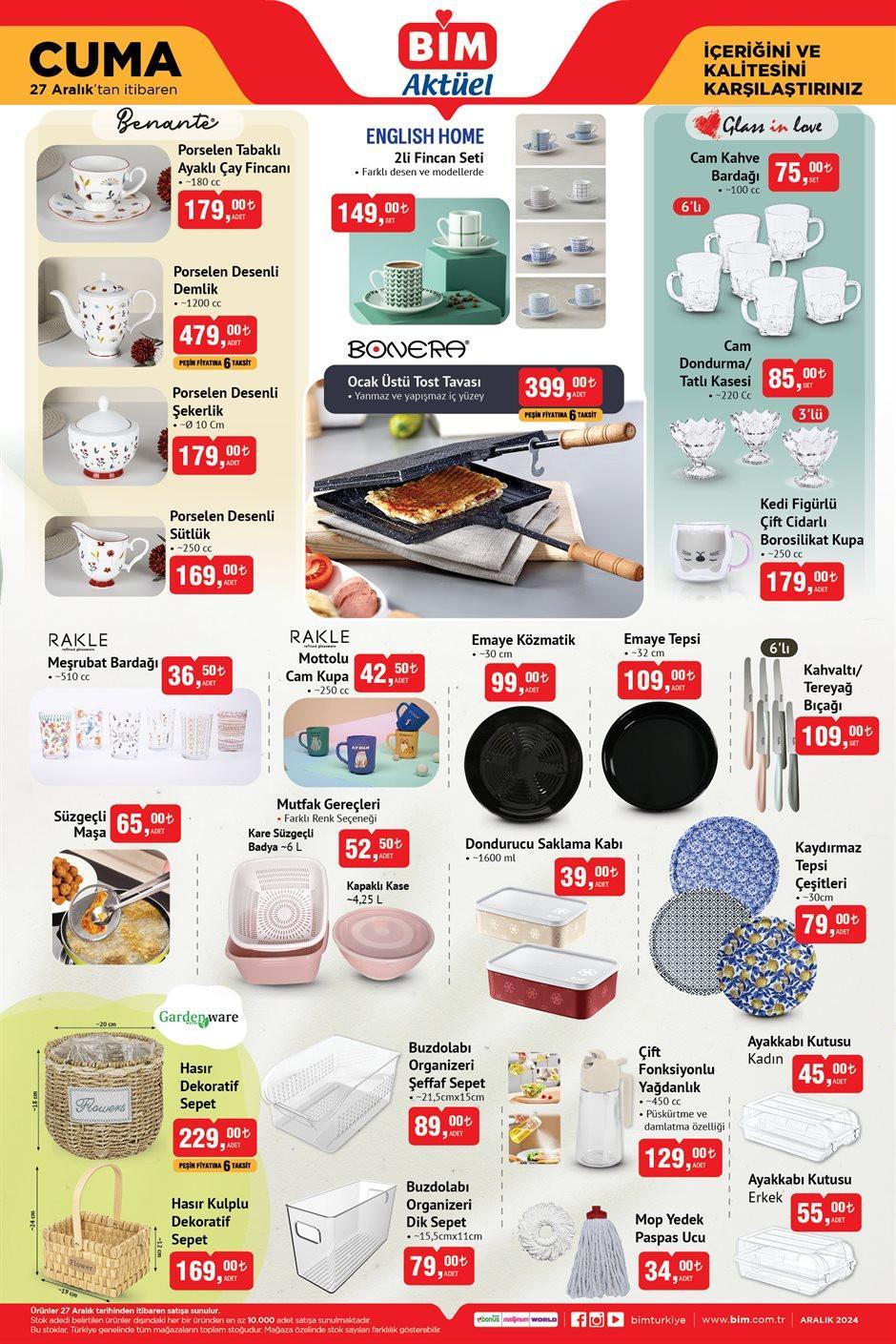 SATIŞTA! BİM AKTÜEL 27 ARALIK 2024 KATALOĞU || Bim'de bu hafta cuma neler var? Yılbaşı Özel ...