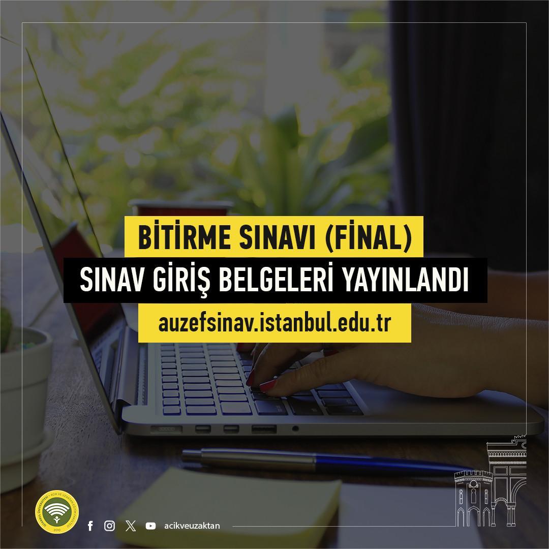 AUZEF GÜZ YARIYILI SINAV TAKVİMİ 2024-2025 | İstanbul Üniversitei AUZEF ...