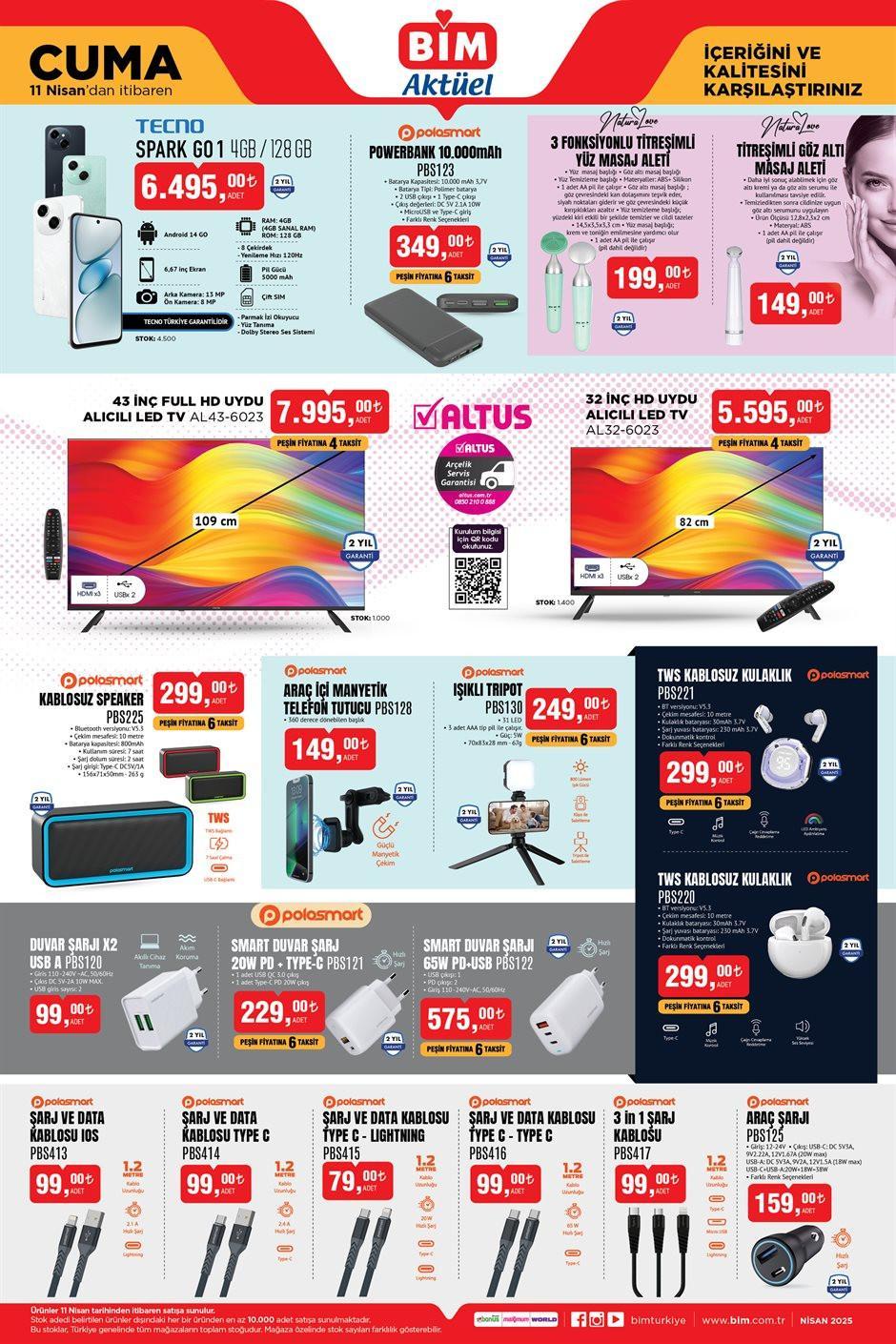 BİM'DE BU HAFTA CUMA İNDİRİMLERİ SATIŞTA! 11 NİSAN BİM AKTÜEL 2025 ...
