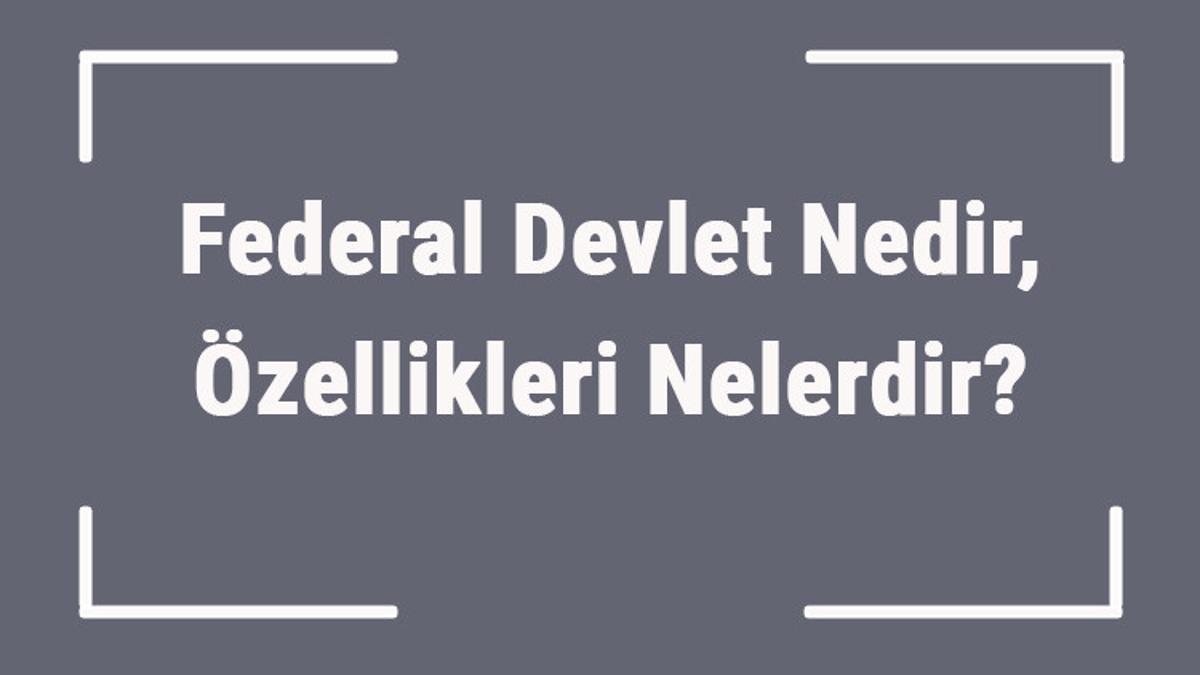 Federal Devlet Nedir, Özellikleri Nelerdir? Federal Devlet Anlayışı Ve ...