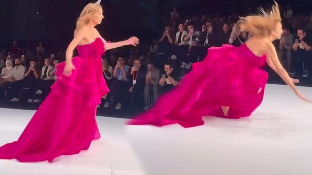 Ünlü manken Sema Şimşek'in zor anları.. Bir anda yere kapaklandı ...