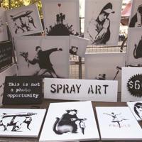 Banksy sells works at NY pop-up stall for bargain prices