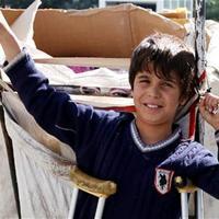 Disabled refugee child gathers paper on street in Turkey’s south for ...