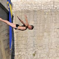 Mostar bridge traditional diving competition