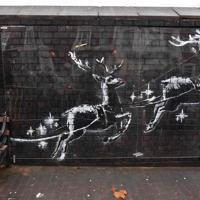 Banksy reindeer mural goes viral amid rough sleeping crisis