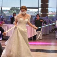 Traditional halay dances at weddings to be performed with sticks