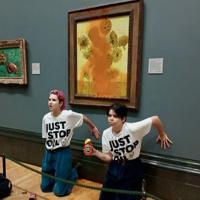 Activists in UK court after soup thrown at Van Gogh picture