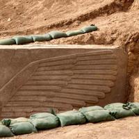Iraq dig unearths 2,700-year-old winged sculpture largely intact