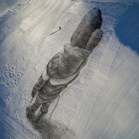 Saype reveals his new monumental work