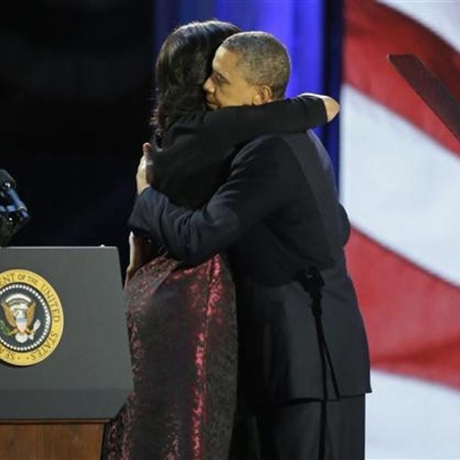 Obama wins second term in office