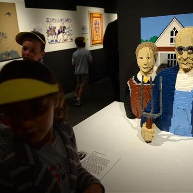 'Art of the brick' exhibition in New York
