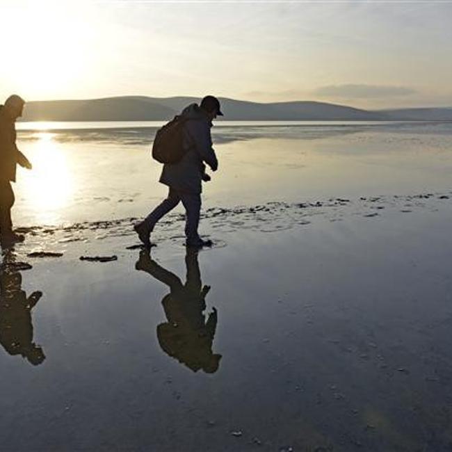 Drought in Lake Van exposes long-submerged Ottoman structures