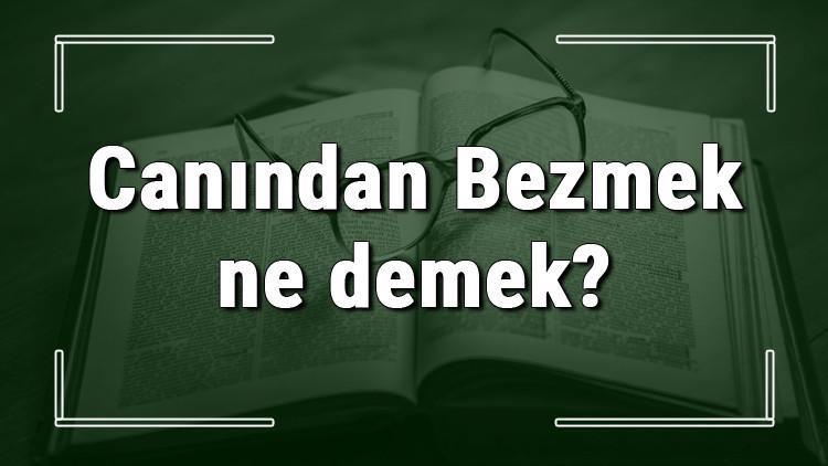 Canından Bezmek ne demek? Canından Bezmek deyiminin anlamı ve örnek ...