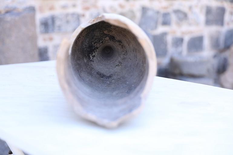 Bölgede ilk kez bulundu... 1700 yıllık mafora müzeye teslim edildi ...