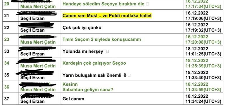 Seçil Erzan’ın Candaş Gürol ve Tercüman Mert Çetin ile mesajları ortaya ...