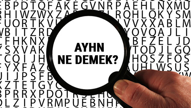 Aynh ne demek? Aynh kelimesinin anlamı nedir? TDK'ya göre sözlük anlamı ...
