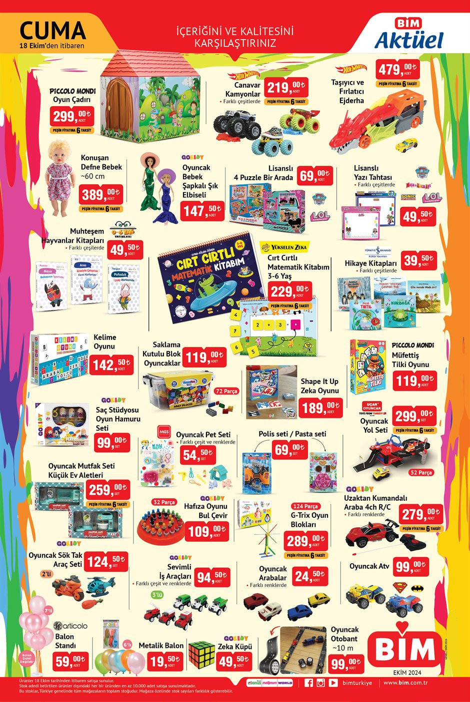 SATIŞTA! BİM AKTÜEL 18 EKİM 2024 KATALOĞU - İNDİRİMLİ ÜRÜNLER || Bim'de bu hafta cuma neler var ...