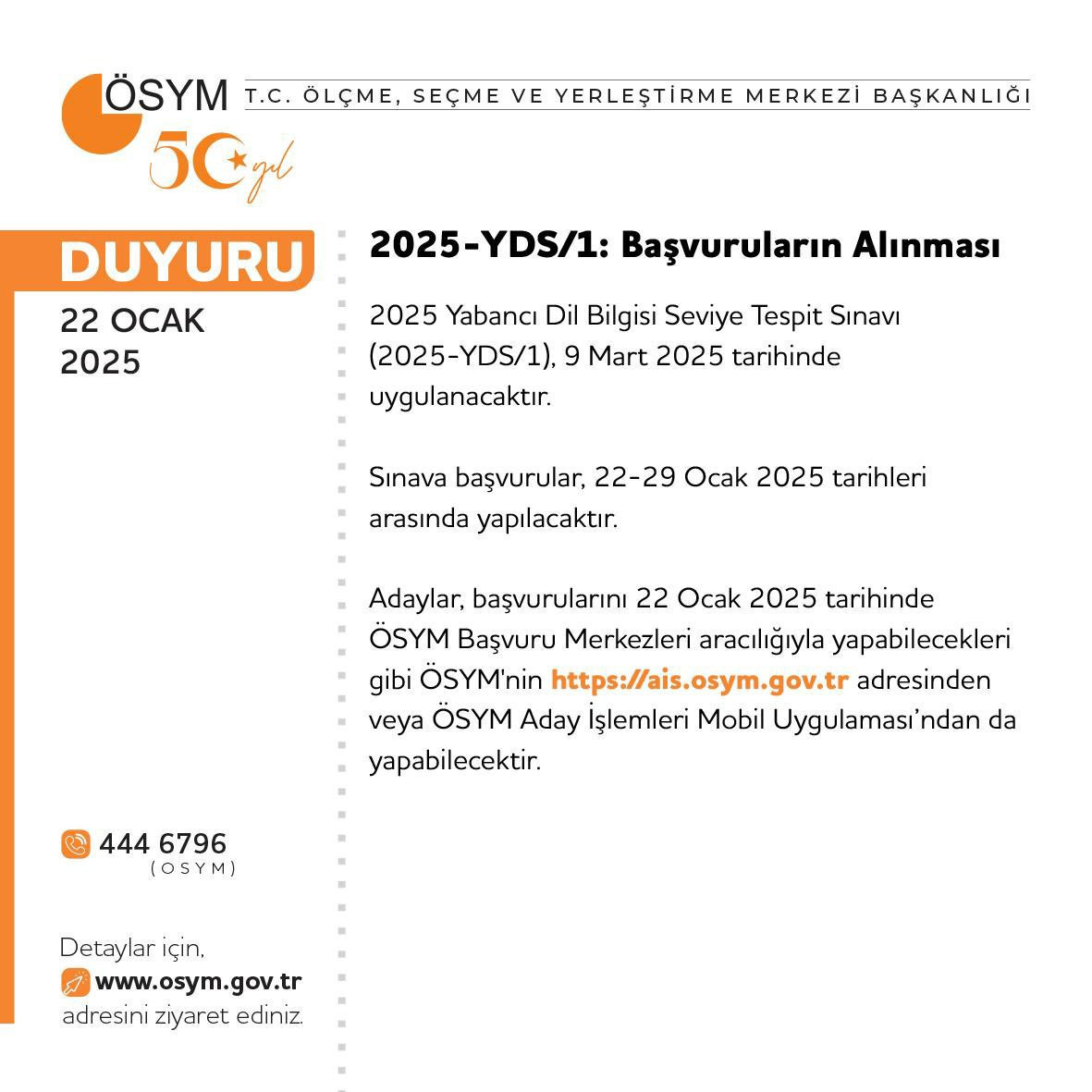 YDS ne zaman yapılacak? 2025 YDS sınav ve başvuru tarihi bilgisi - Hürriyet Son Haberler