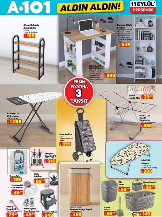 SATIŞTA! A101 AFİŞİ 11 EYLÜL 2025 || A101 aktüel ürünler kataloğu bu ...