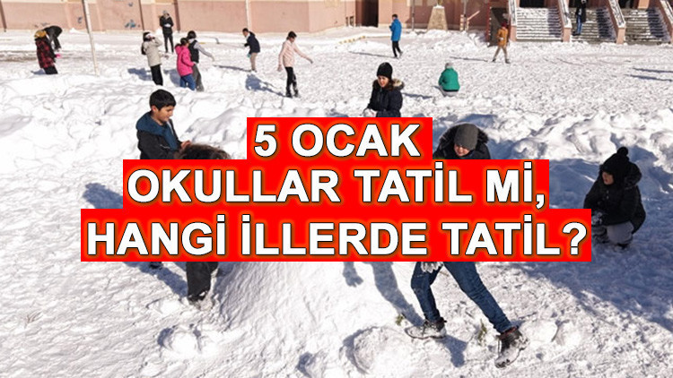 BUGÜN OKULLAR TATİL Mİ? 5 Ocak 2026 Pazartesi okul var mı, hangi ...