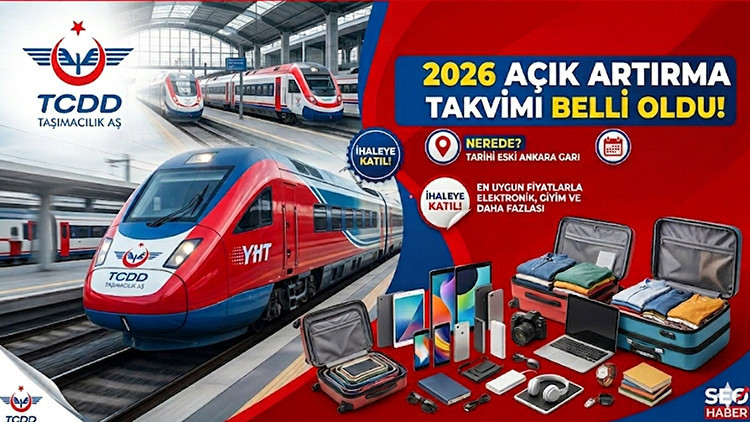 TCDD Taşımacılık Açık Artırma Satışı 2026: TCDD unutulan eşya açık ...