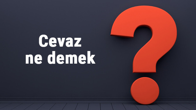 Cevaz ne demek, ne anlama gelir? Cevaz vermek kelimesinin TDK sözlük ...