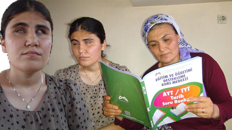 Annesi kitapları okudu, görme engelli Nazalin ilk 10 bin sıralamasına ...